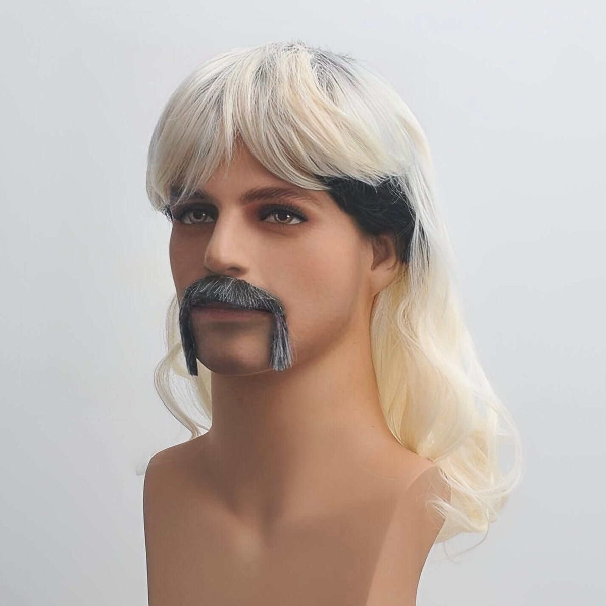 Male Blonde Retro Mullet Cosplay Bangs Wig Long Curly – nevermindyrhead